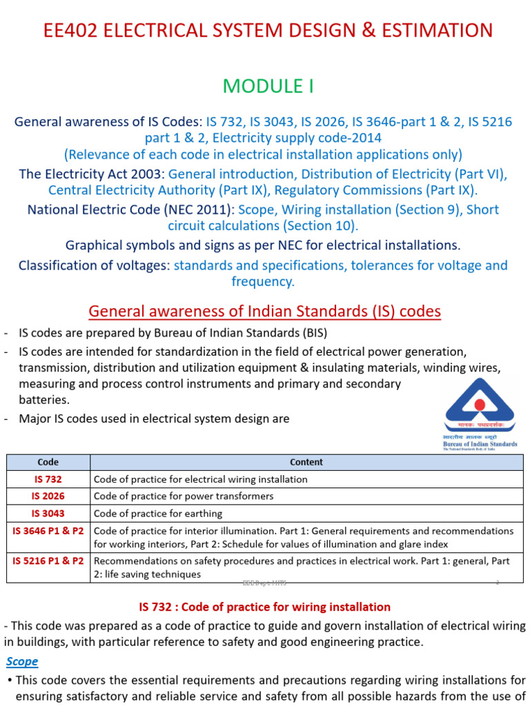 ESD Module 1 | PDF | Transformer | Electrical Wiring