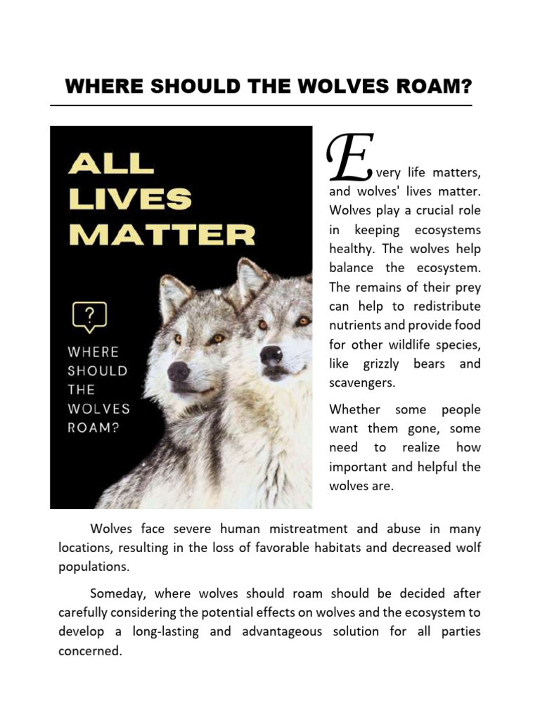 Where Should The Wolves Roam | PDF