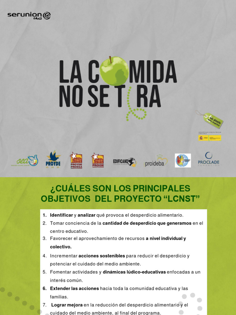 Proyecto La Comida No Se Tira | PDF