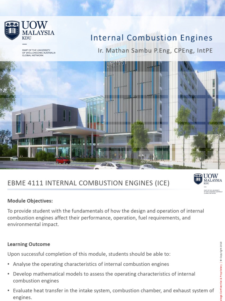 ICE Lecture 1 Introduction To IC Engines | Download Free PDF | Internal ...