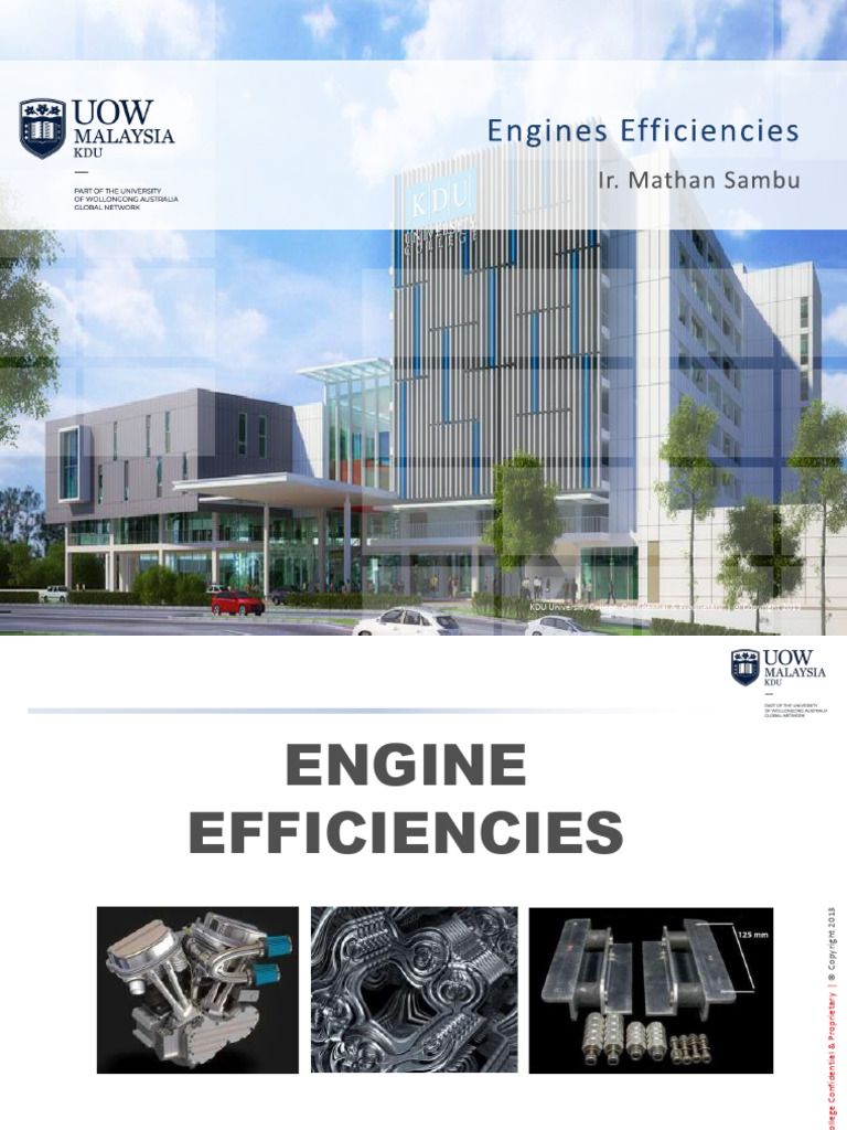 ICE Lecture 2 Engine Efficiencies | PDF | Horsepower | Engines