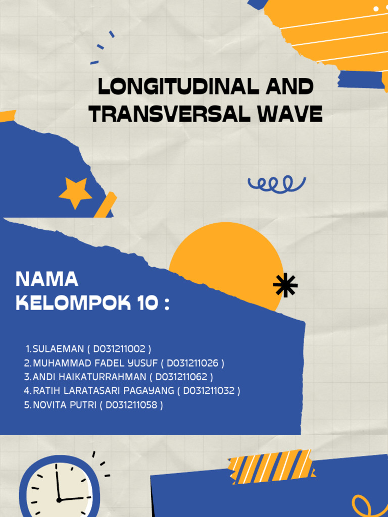 Gelombang Transversal Dan Longitudinal - Kelompok 10 | PDF