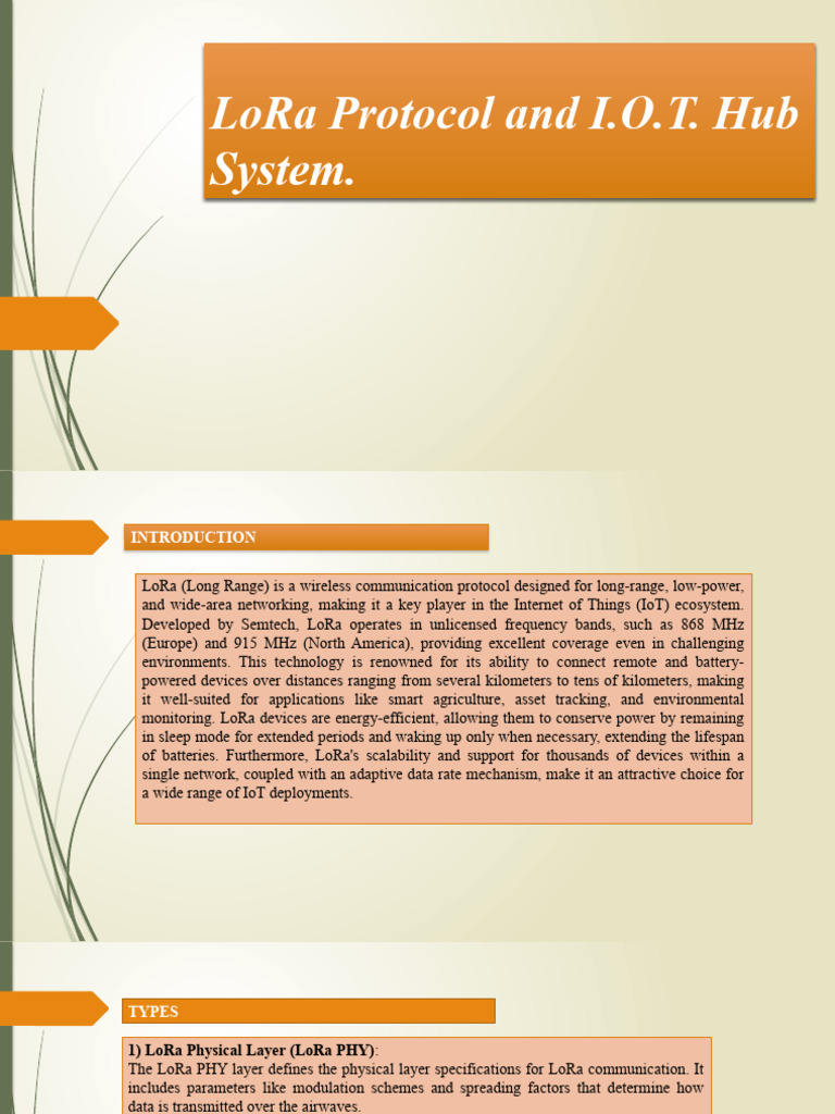 LoRa Protocol and Iot Hub System | Download Free PDF | Internet Of Things | Computer Engineering