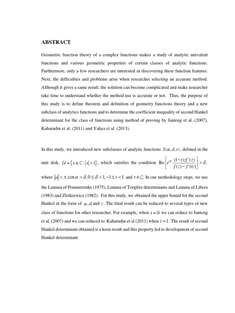 Fyp Correction | PDF | Function (Mathematics) | Complex Analysis