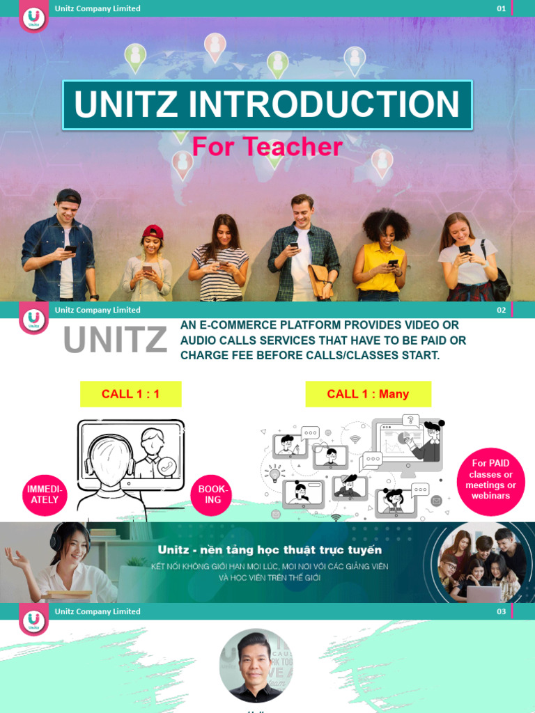 Unitz: E-Commerce Teaching Platform | PDF | Mobile App | Teachers
