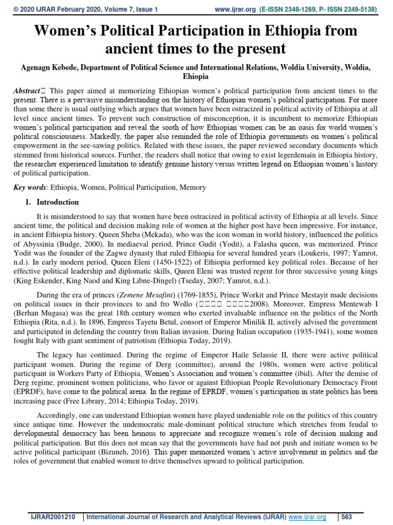 Article Review | PDF | Ethiopia