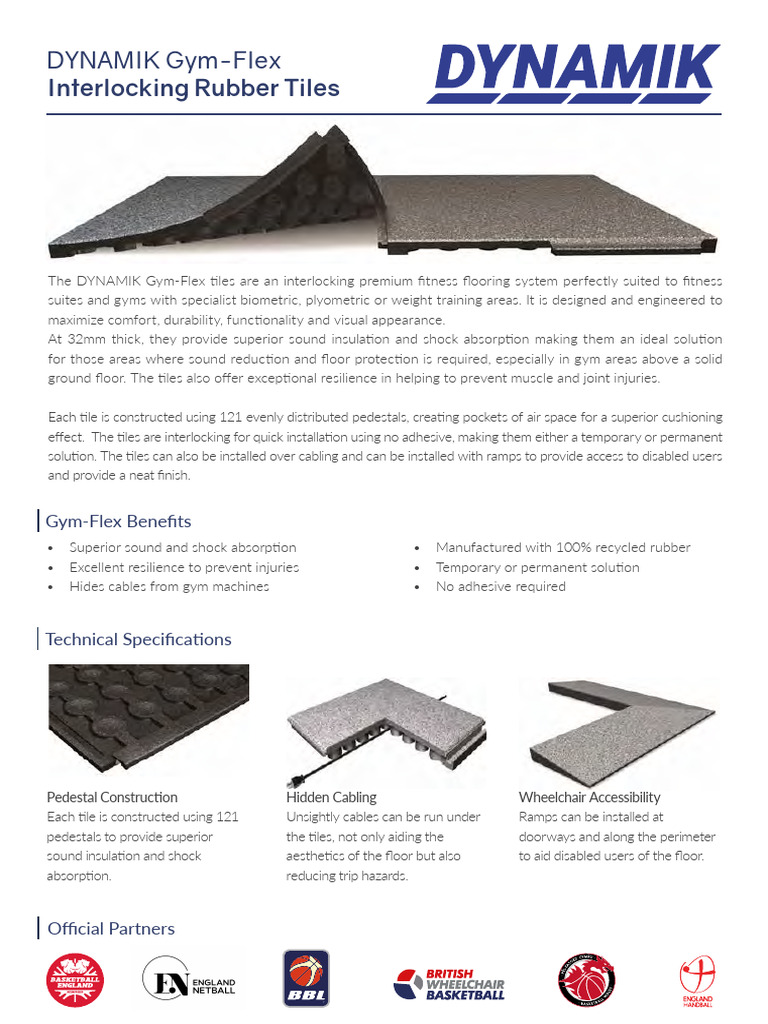 DYNAMIK Gym Flex | PDF | Tile | Flooring