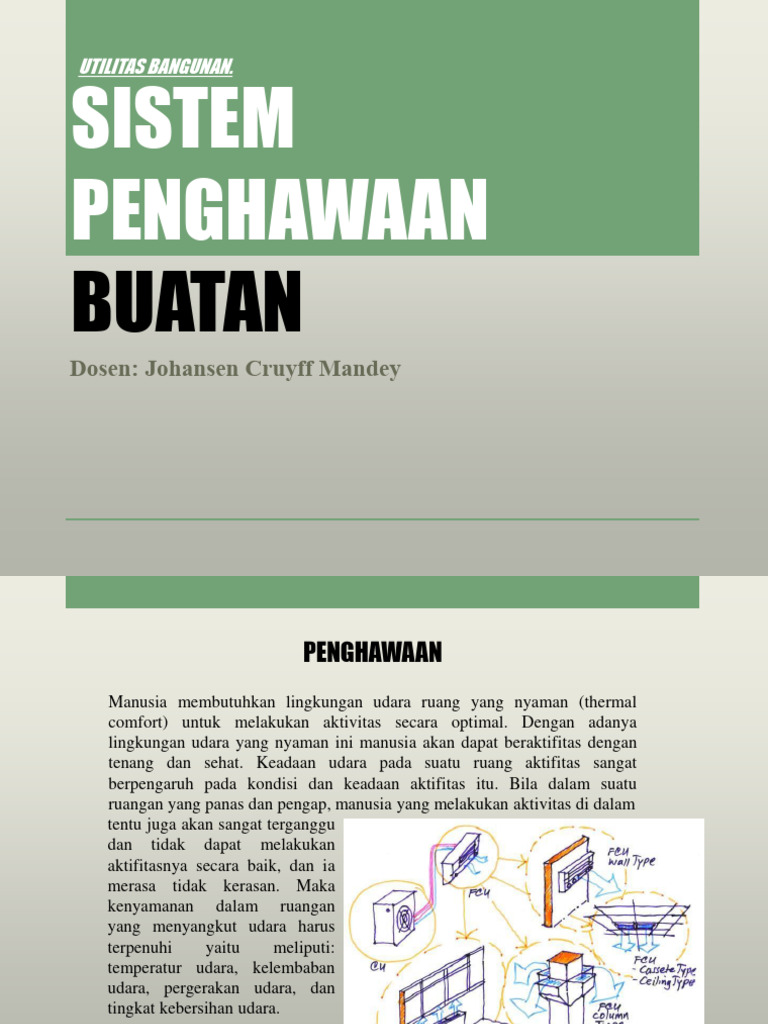 Sistem Penghawaan Buatan dan Alami | PDF | Teknologi & Rekayasa