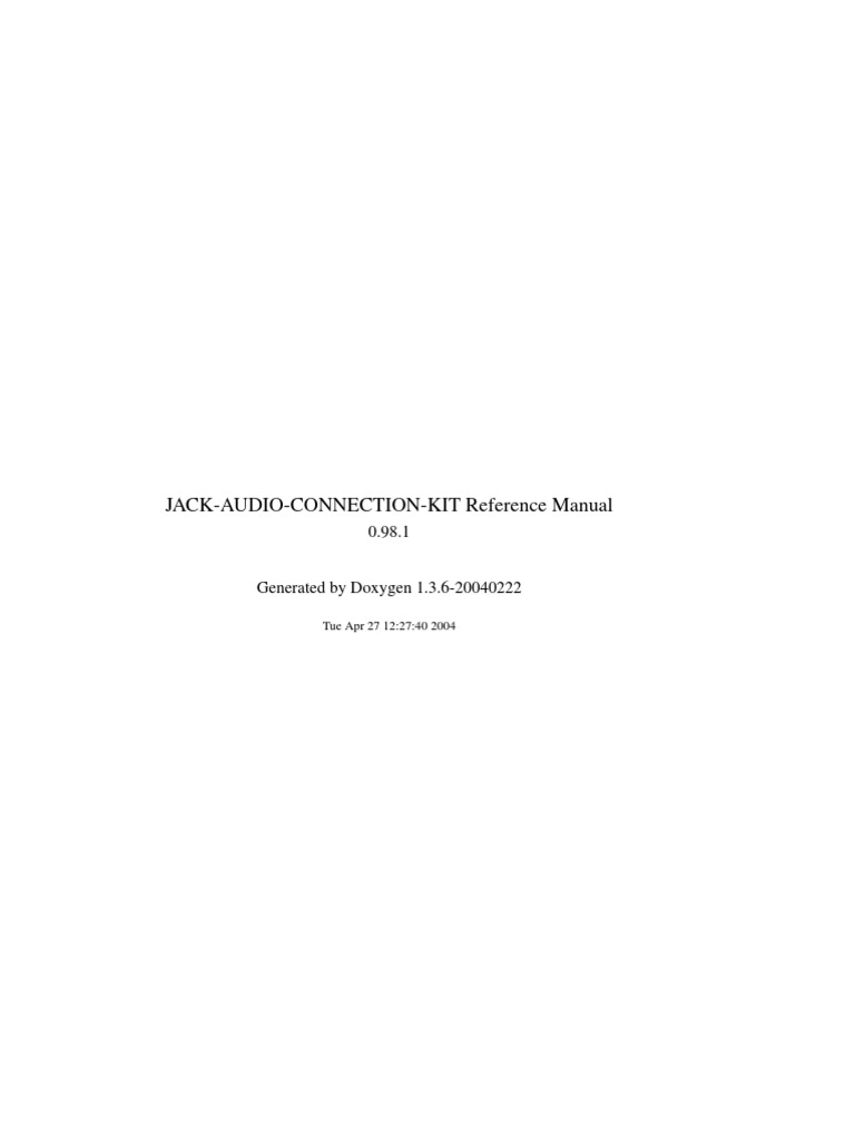 Jack | PDF | Application Programming Interface | Subroutine