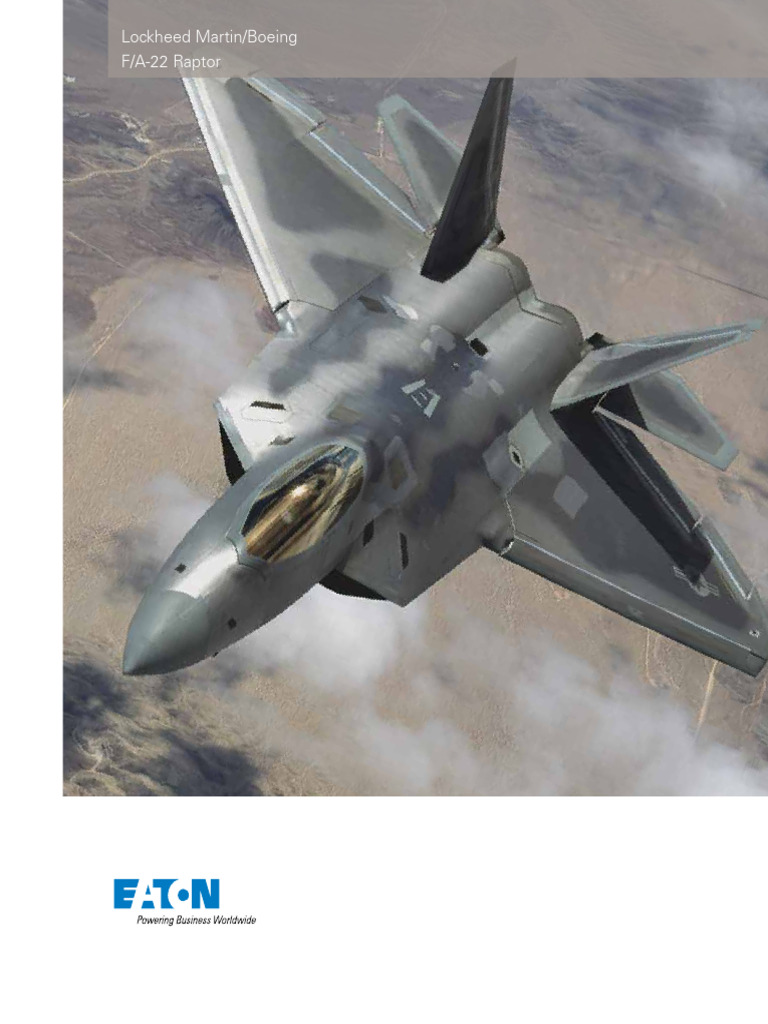 Lockheed Martin Boeing FA22 Raptor Capabilities Brochure | PDF | Valve | Pump