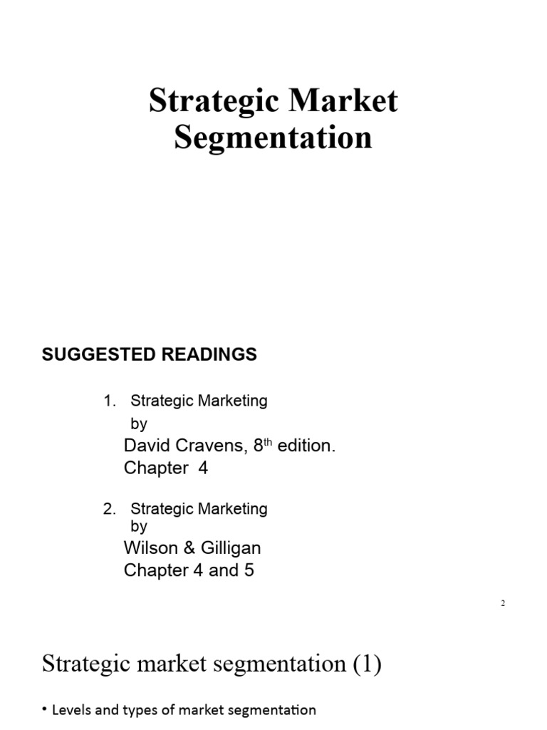 Strategic Market Segmentation | Download Free PDF | Market Segmentation ...