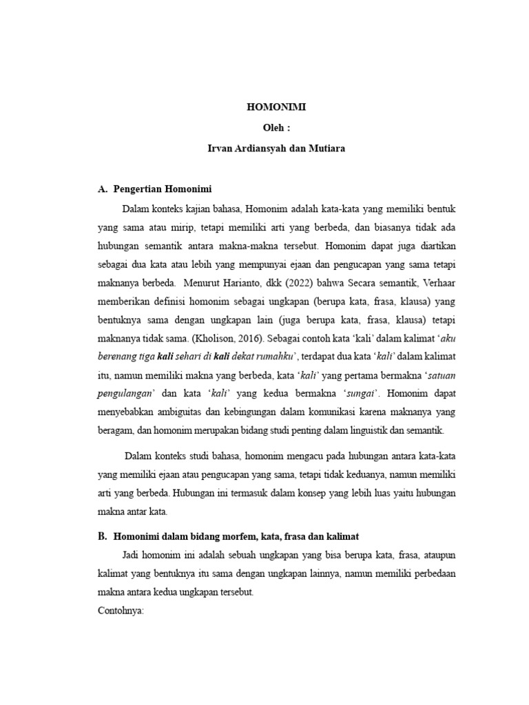 Homonimi | PDF