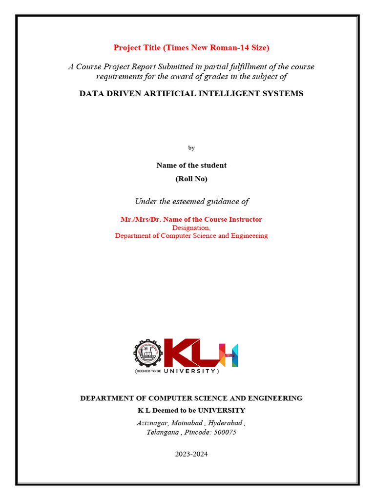 Data Driven AI Systems Project Report | PDF | Art | Technology ...