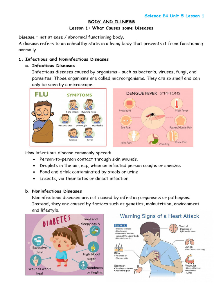 Summary Science Unit 5, Lesson 1 | PDF | Infection | Allergy
