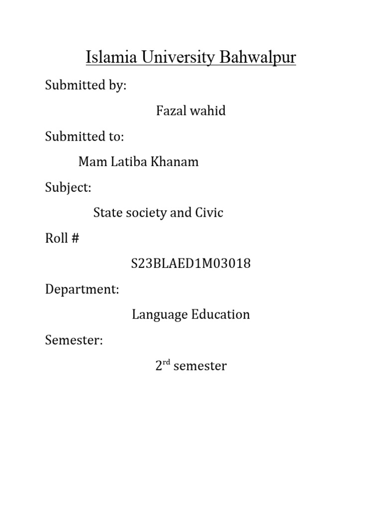 Fazal-Wahid-3018-2nd Samester Assignment | PDF | Age Of Enlightenment ...