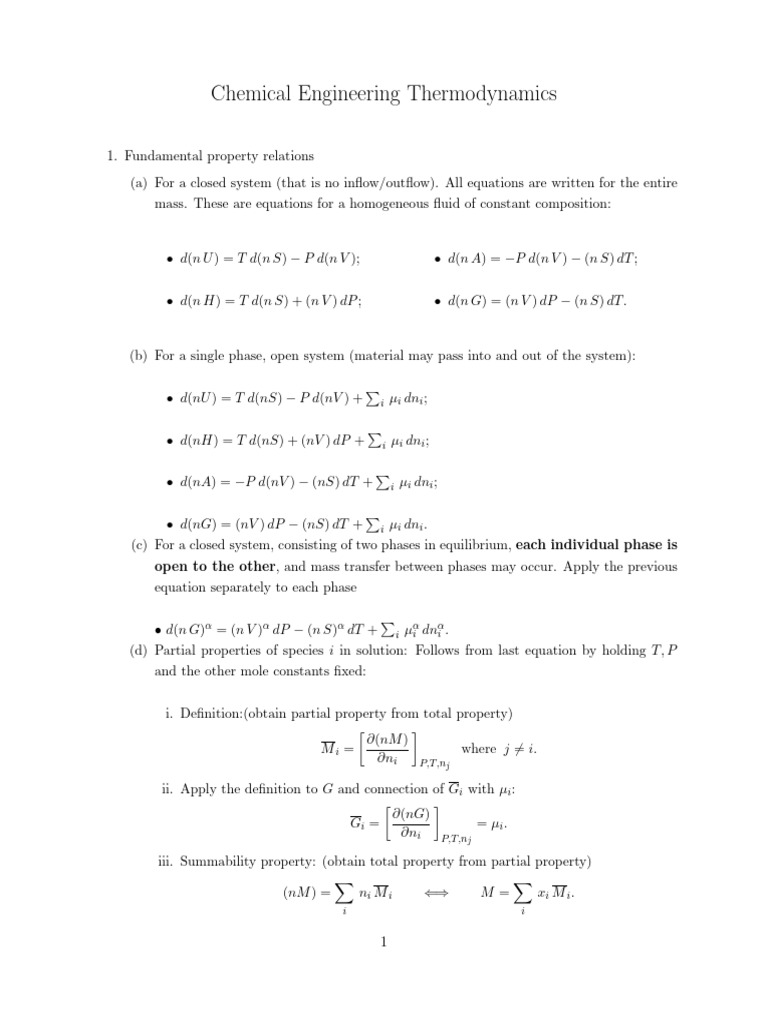 Formula Sheet | PDF | Phase (Matter) | Chemical Equilibrium