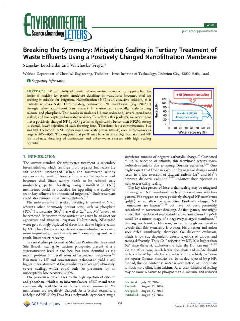 2016 - EST - L - Stas - Positive NF Scaling | PDF | Membrane | Ion