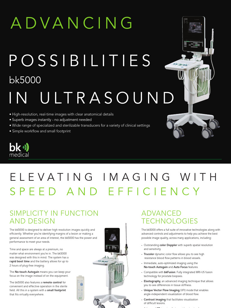 bk5000 - General Brochure | PDF | Medical Ultrasound | Medical Specialties