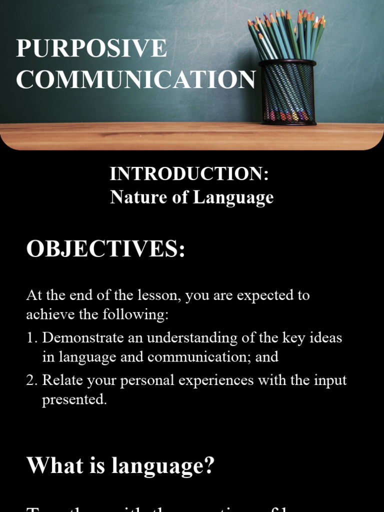 Lesson 1 - Nature of Language | PDF | Language Acquisition | Word