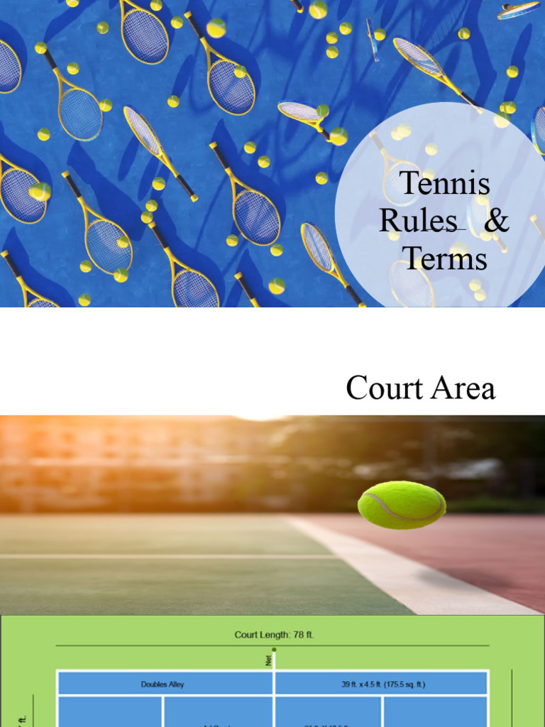 Tennis Rules and Terms Explained | PDF | Athletic Sports | Sports