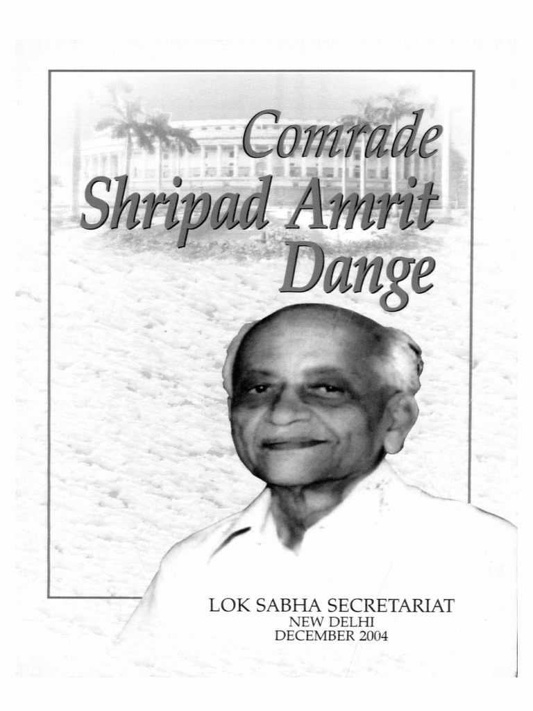 Comrade Shripad Amrit Dange Profile | PDF | Socialism | Communism