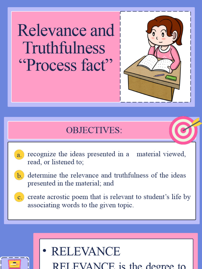 Relevance and Truthfulness in Ideas | PDF