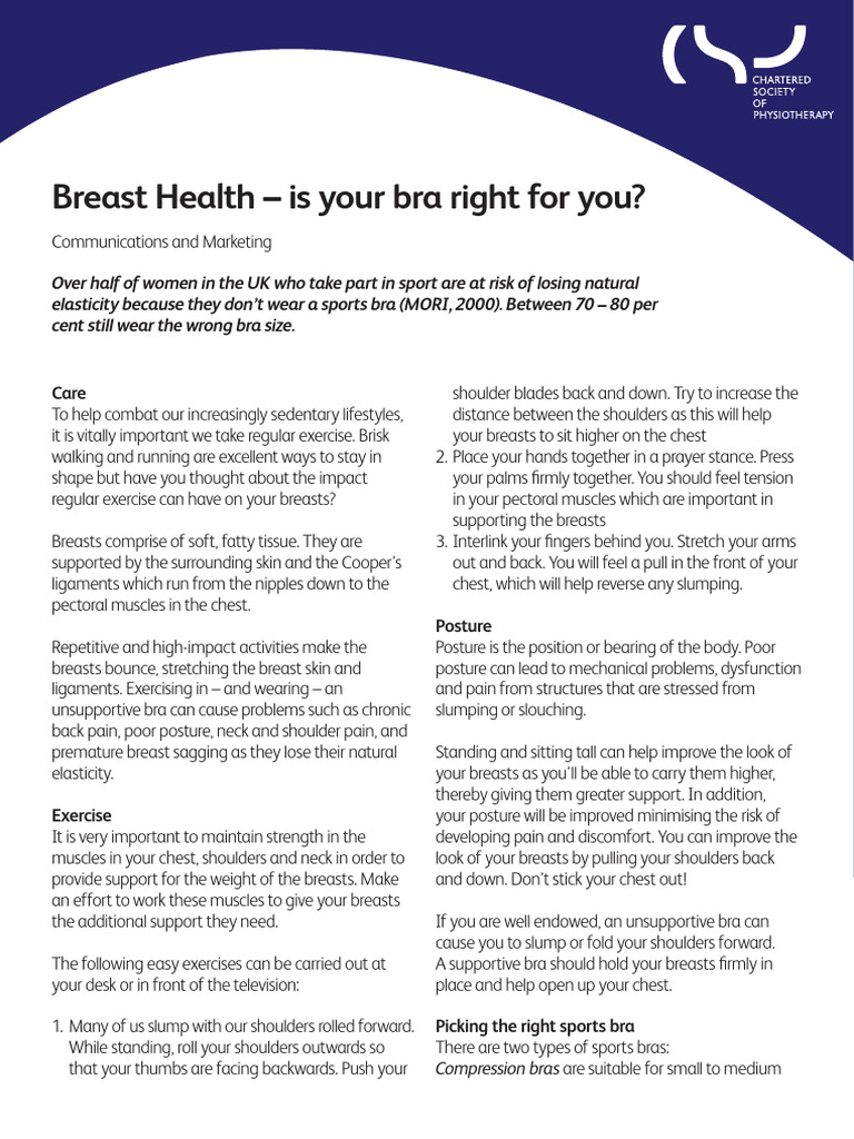 Breast Health and Bras | PDF | Bra | Breast