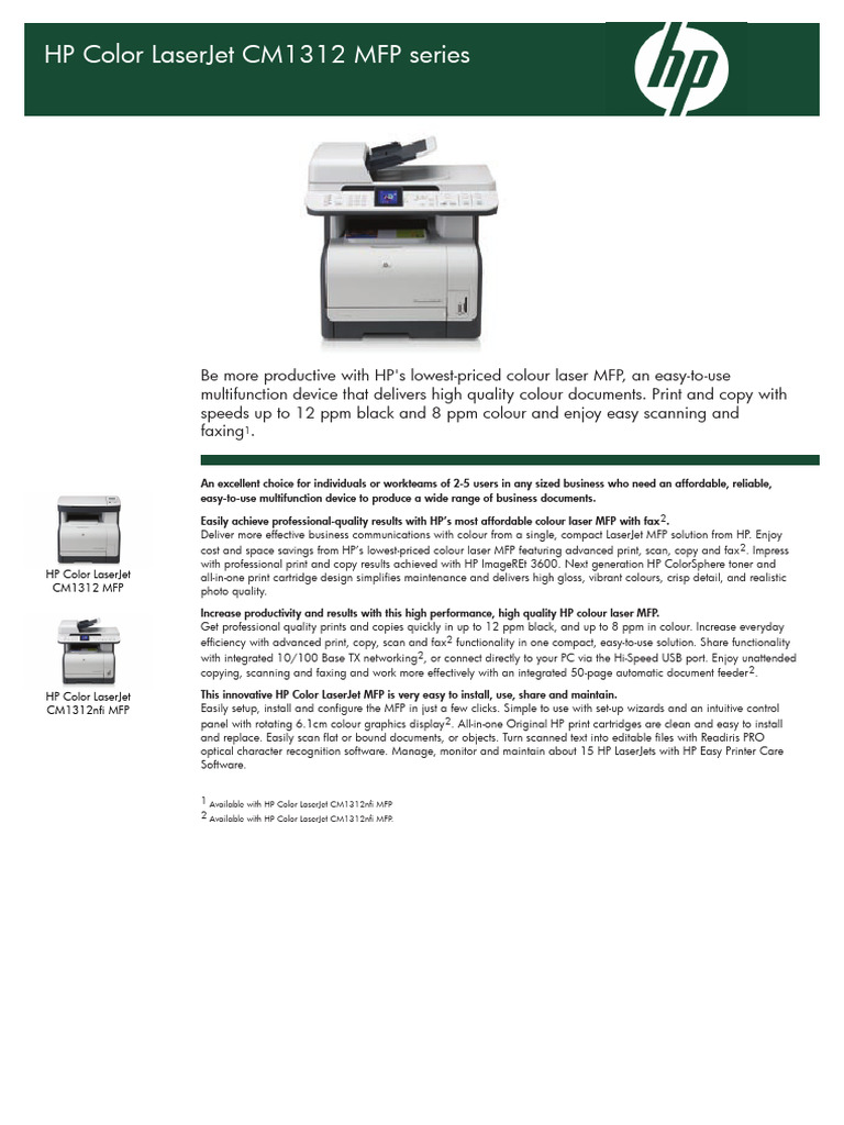 cm1312mfp_data | PDF | Image Scanner | Software