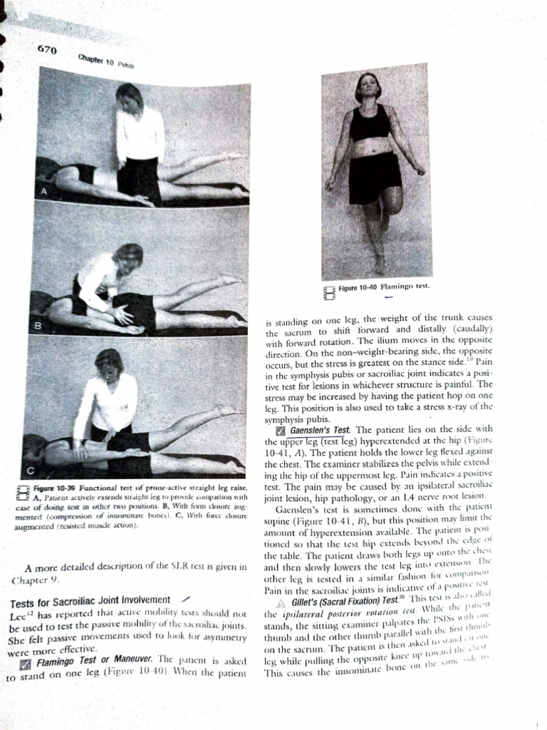 Si Joint Special Test | PDF | Anatomical Terms Of Motion | Pelvis