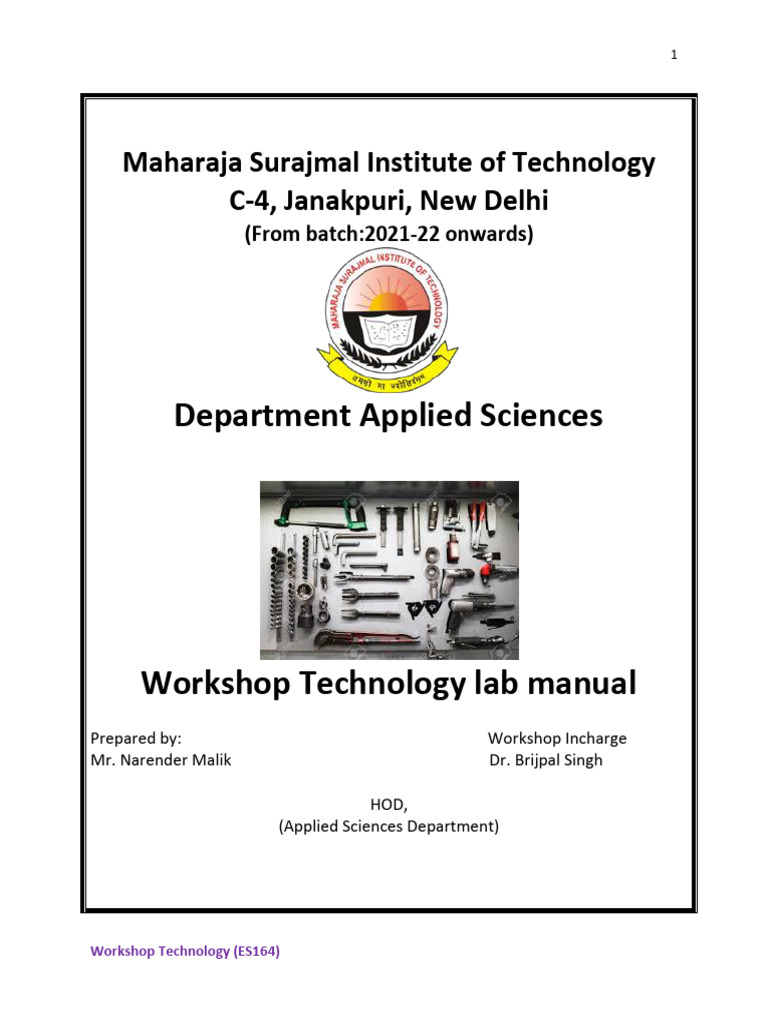 Workshop Lab Manual | PDF | Belt (Mechanical) | Welding Workshop Lab Manual | PDF | Belt (Mechanical) | Welding