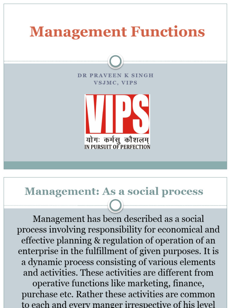 Management Functions | PDF | Planning | Goal Management Functions | PDF | Planning | Goal