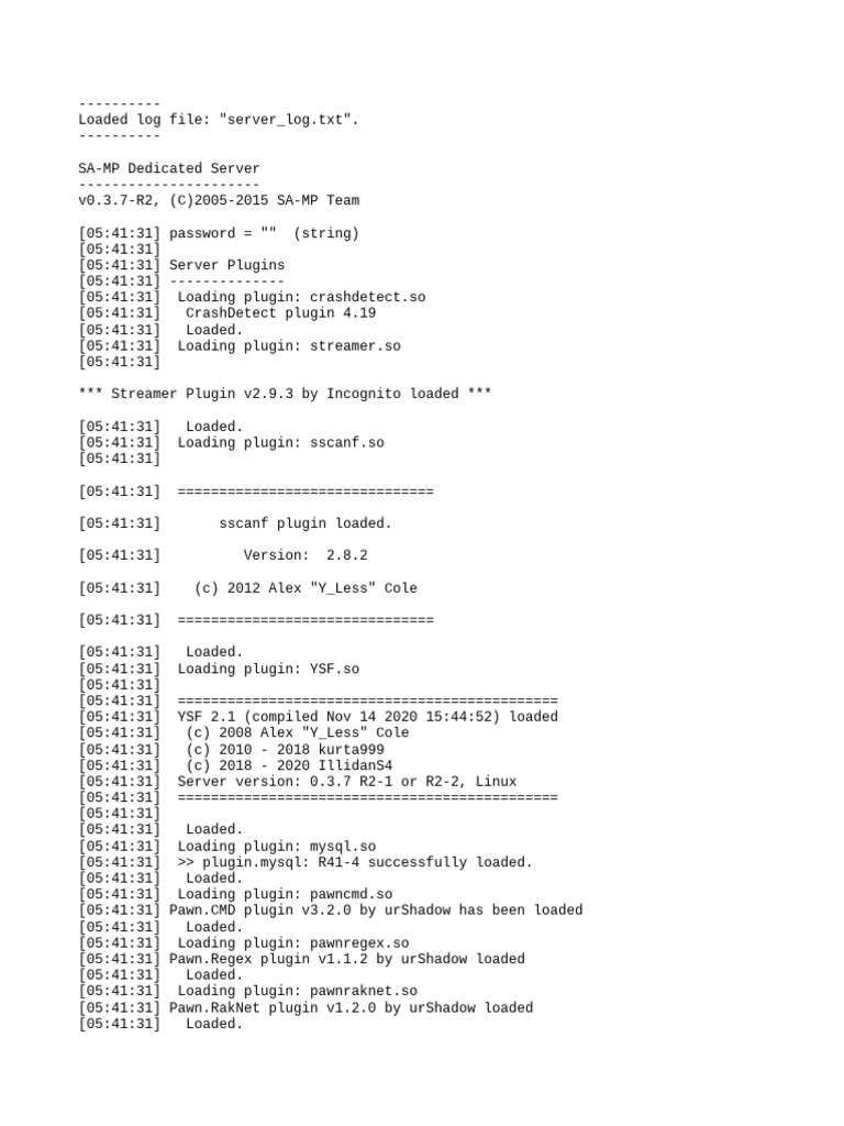 server_log | PDF | Computer Programming | Software