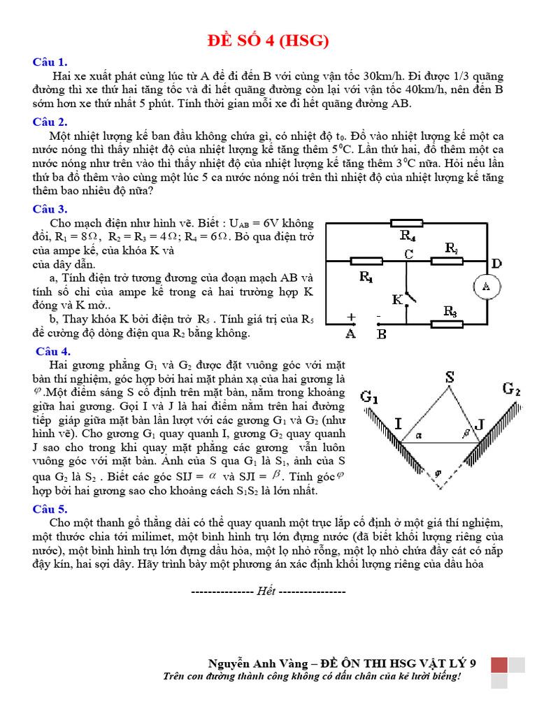 HSG ĐỀ 4 | PDF