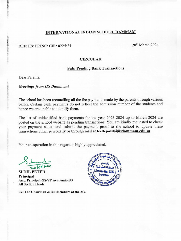 Pending Bank Transaction March 24 | PDF