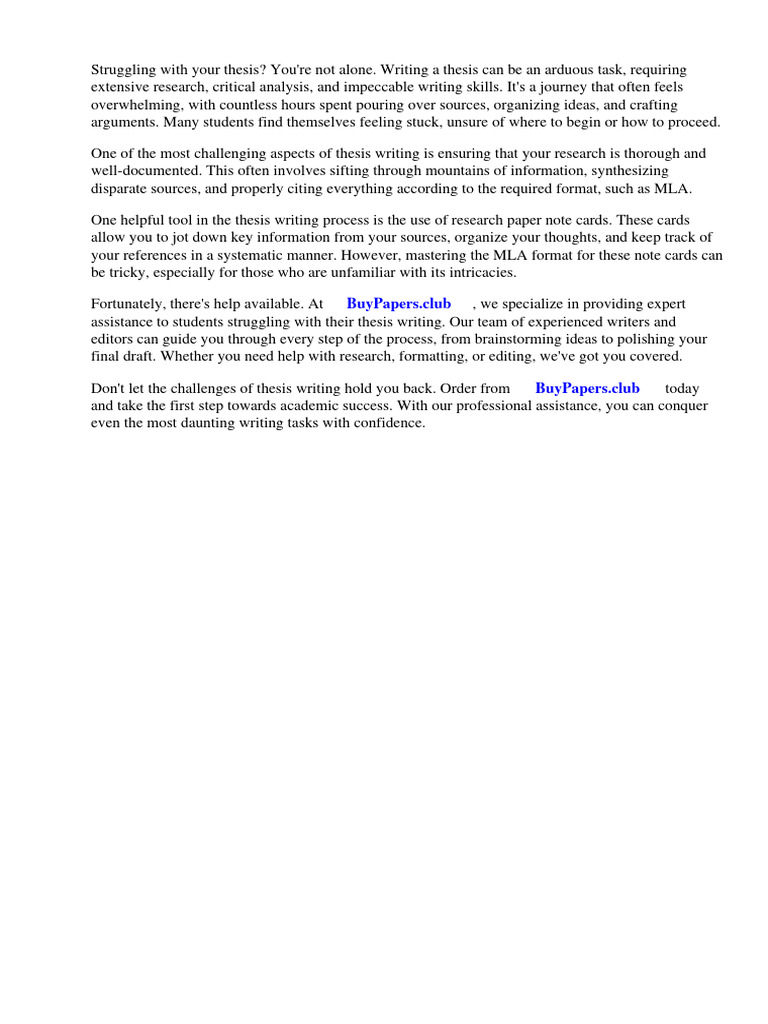 Research Paper Note Cards Mla Format Example | PDF | Citation ...