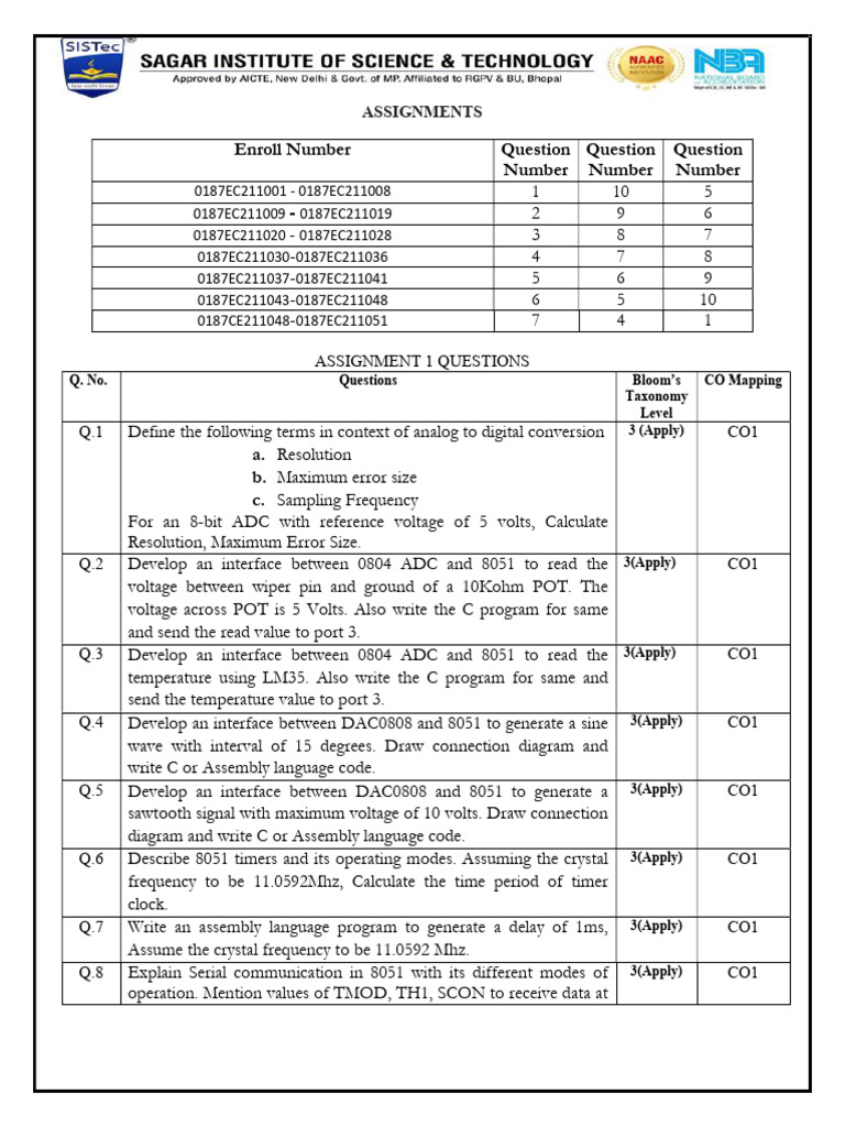Assignments_GD_Blogs | PDF | Analog To Digital Converter | Embedded System Assignments_GD_Blogs | PDF | Analog To Digital Converter | Embedded System