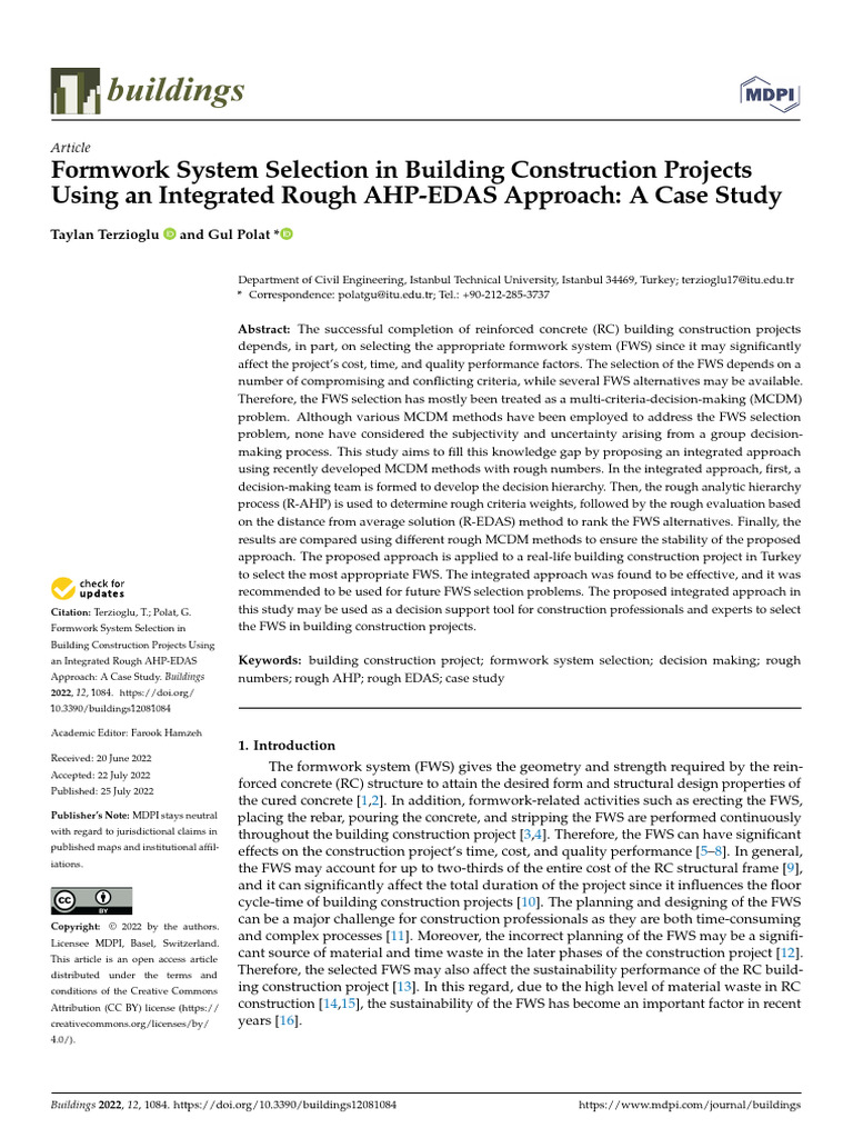 Buildings 12 01084 v2 | PDF | Decision Making | Cognition