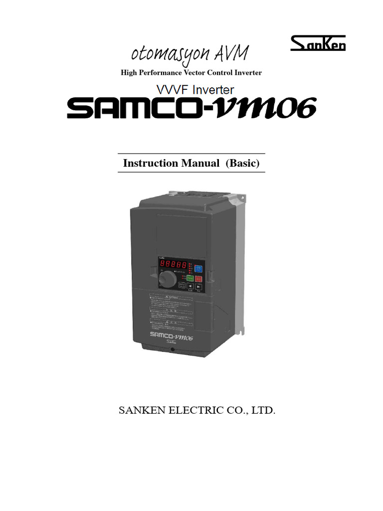 Sanken Samco Vm06.Instruction - Manual en | PDF | Power Inverter ...