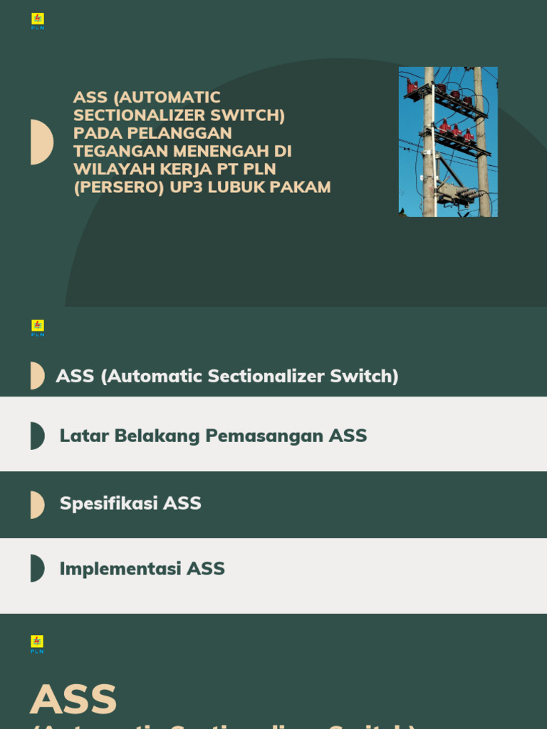 Ass (Automatic Sectionalizer Switch) Pada Pelanggan Tegangan Menengah Di Wilayah Kerja PT PLN ...
