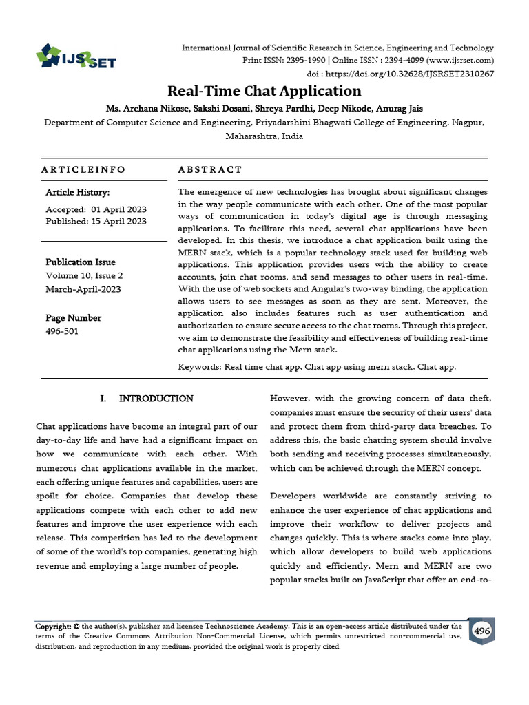 Real Time Chat Application Pdf Web Application Java Script