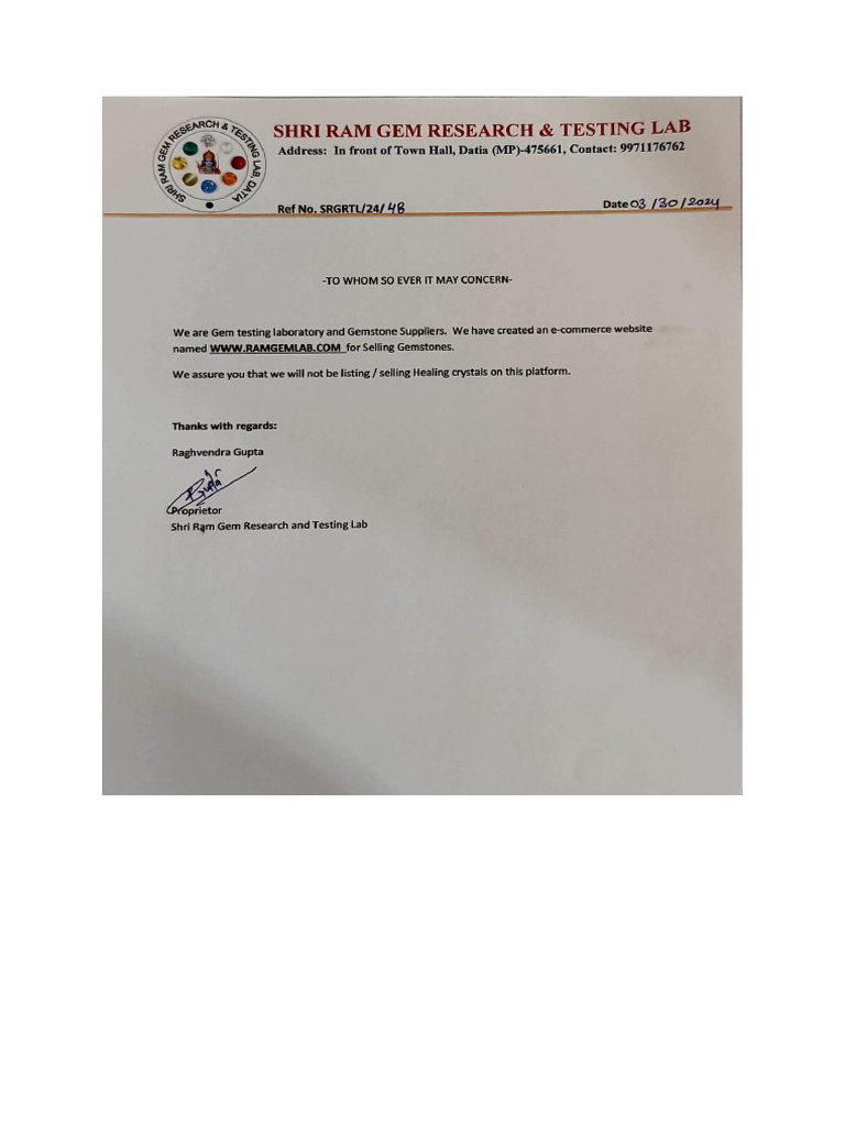 Letter Head Razorpay | PDF