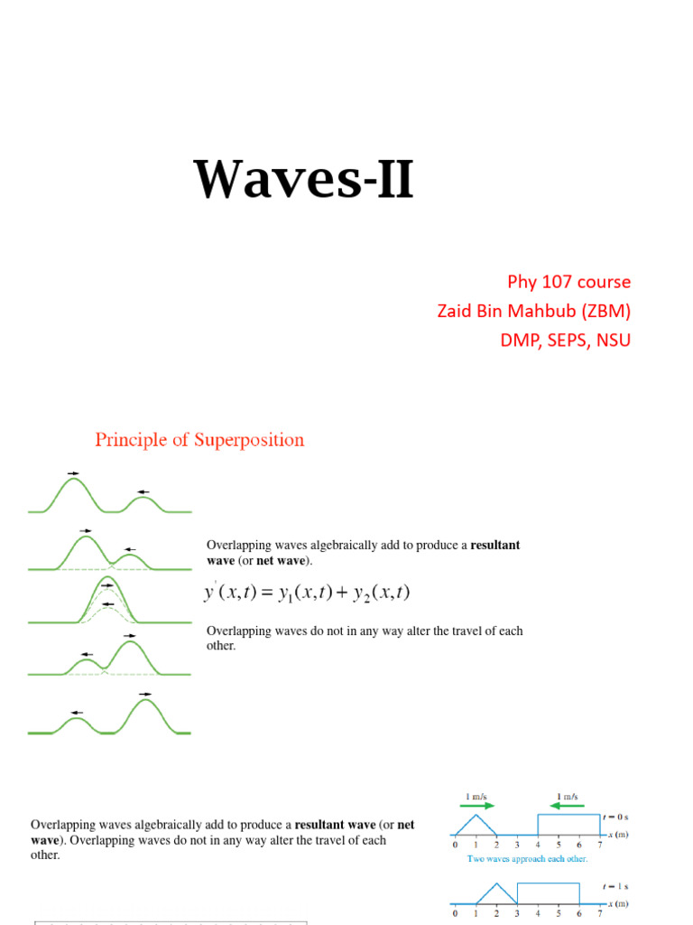 Waves II | PDF | Phase (Waves) | Waves