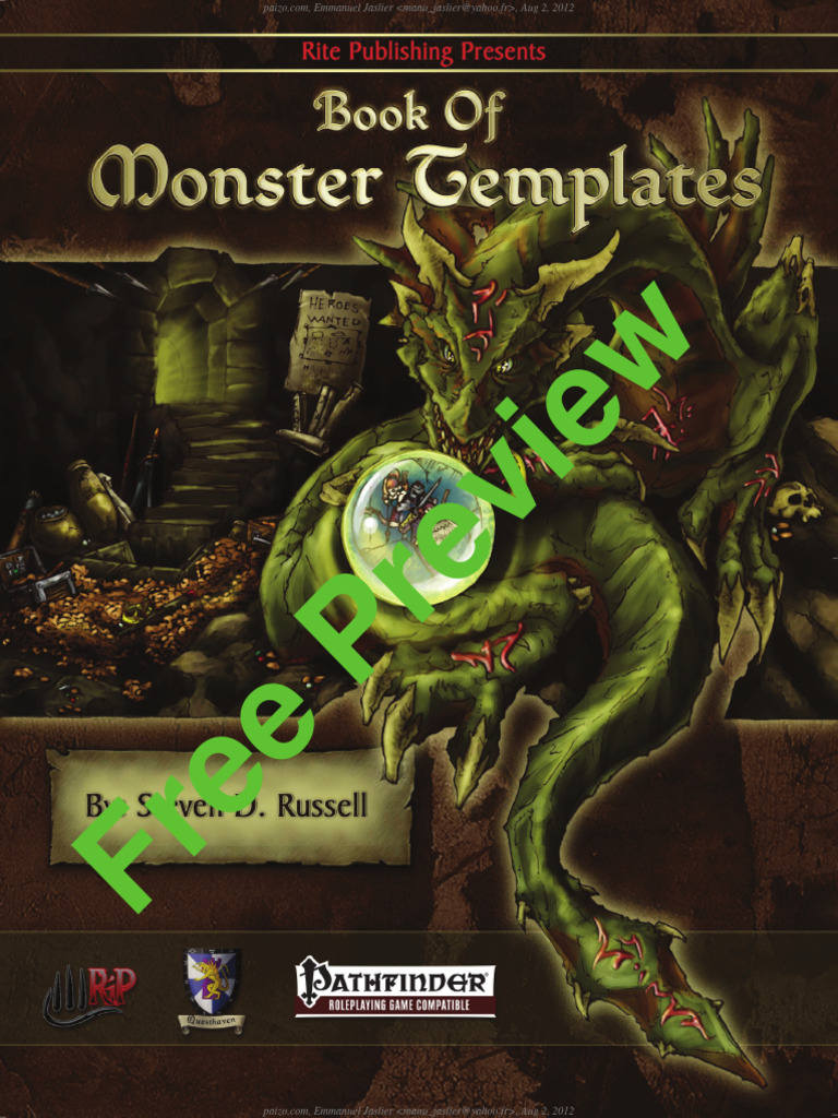 Book of Monster Templates - Preview | PDF