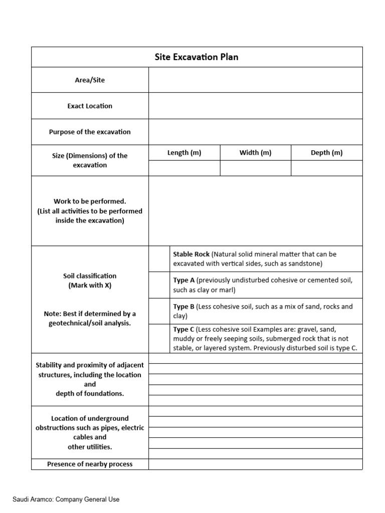 Site Excavation Plan | Download Free PDF | Soil | Clay