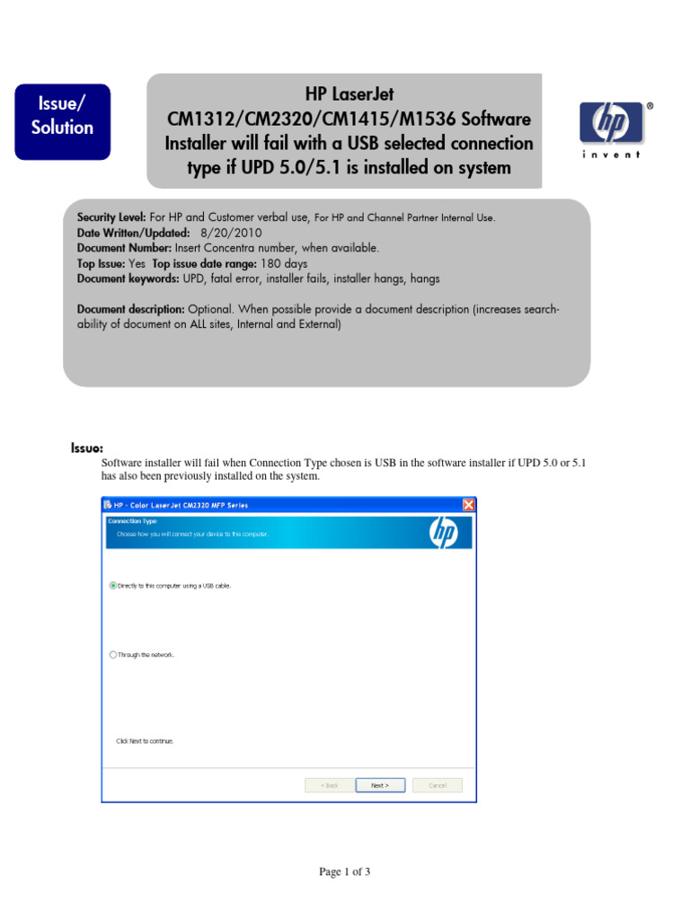 Installer Failure CM2320 - UPD | PDF | Installation (Computer Programs ...