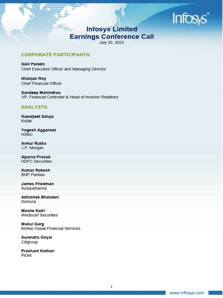 Earningscall | PDF | Banks | Automation