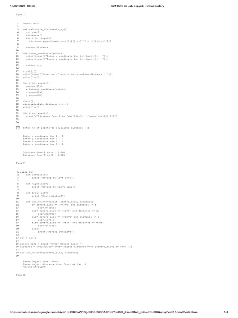 k214548 AI Lab 3.ipynb - Colaboratory | PDF | Computer Programming | Machine Learning