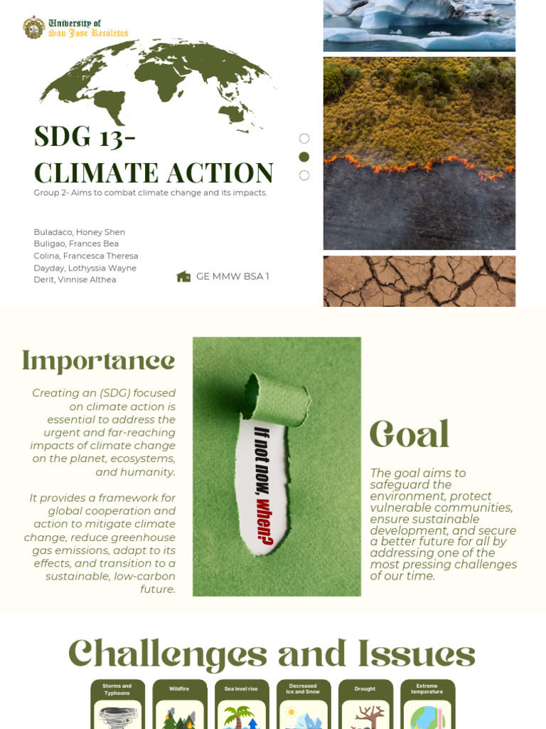 SDG 13 Climate Action Storyboard | PDF | Sustainable Energy | Climate ...