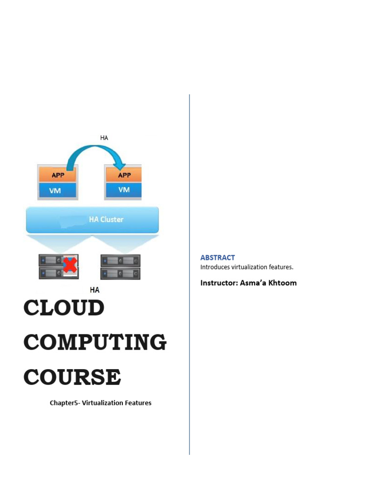 Chapter5 Virtualization Features Pdf Scalability Virtual Machine