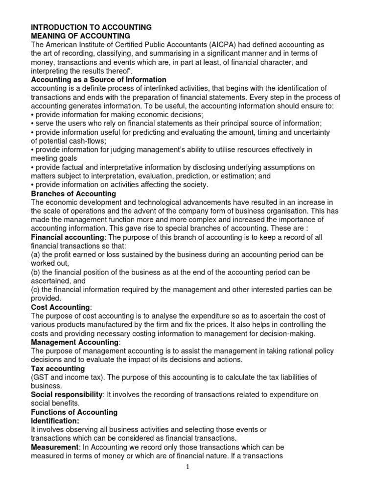 Introduction to Accounting Basics | PDF | Debits And Credits | Depreciation